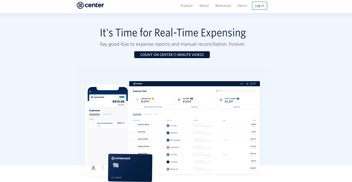 Center® | Real-Time Expense Management